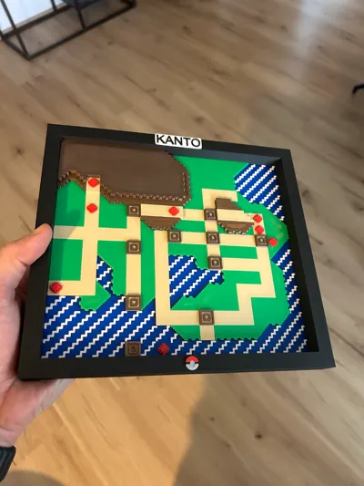 Pokemon Kanto Map by Fletch - MakerWorld