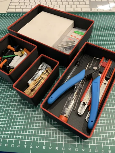 Ultimate Gridfinity Bins Collection + Parametric by ABDELat MakerWorld: Download Free 3D Models