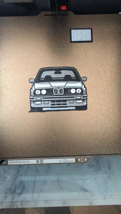 BMW E30 Wide Body Front View by Bearrr - MakerWorld