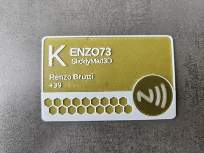 Parametric business card by miziomon - MakerWorld