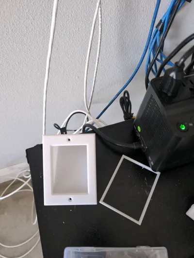 Cable Pass Through Wall Plate - Free 3D Print Model - MakerWorld
