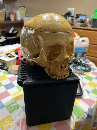 Gothic Human Skull Covered Trinket Bowl Container by BATTCAVE ...