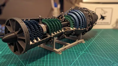 3d Printable Turbojet Engine Remixed by linus3d MakerWorld: Download ...
