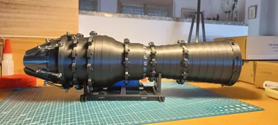 3d Printable Turbojet Engine Remixed by linus3d MakerWorld: Download Free 3D Models
