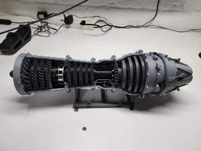 3d Printable Turbojet Engine Remixed by linus3d MakerWorld: Download ...