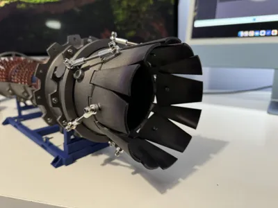 3d Printable Turbojet Engine Remixed by linus3d MakerWorld: Download Free 3D Models
