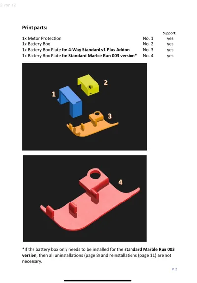 Marble Run 003 4-Ways Standard v1 Plus by MplusM MakerWorld: Download Free 3D Models