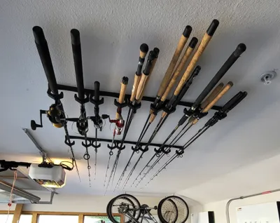 Ceiling Fishing Rod Holder by Ragnor MakerWorld: Download Free 3D Models