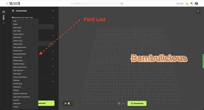 Bambulicious Name tag 2.0 - NEW VERSION! by MAK3D4U MakerWorld: Download Free 3D Models