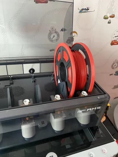 SUNLU pla+ and silk Bambu Lab AMS Spool Adapter Ring Remixed by ...