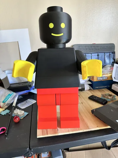 Brick Megafigure (10:1 scale) - Free 3D Print Model - MakerWorld