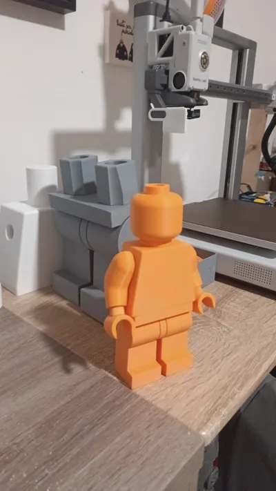 Brick Megafigure (10:1 scale) - Free 3D Print Model - MakerWorld