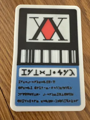 HxH Hunter License - Free 3D Print Model - MakerWorld