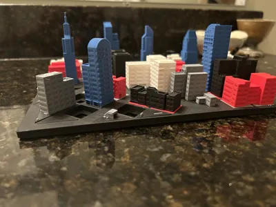 MINI-CITY - Modular Miniature City Blocks by Kit Crafters MakerWorld ...