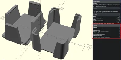 Caja de cartas paramétrica por Molodos MakerWorld: Descarga Modelos 3D Gratuitos
