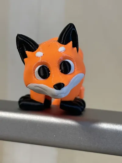 Choco-Chomps Flexi Fox // Cereal Series by SugarPaws3D ♡ - MakerWorld