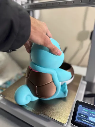 Pokemon-Squirtle Planter (NO SUPPORT) 来自 SnapPrint3D_SuperCrazyPrints MakerWorld：免费下载 3D 模型