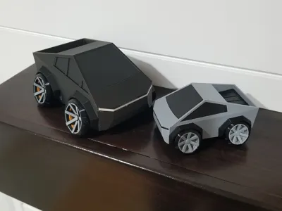 Tooned CYBERTRUCK - Model kit by soarpix MakerWorld: Download Free 3D ...