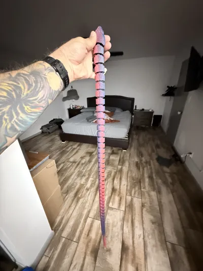 Flexi Articulated Snake 114 cm long by uni3Dworld MakerWorld: Download ...