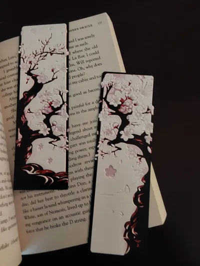 "Sakura Tree" - Bookmarks set by C3D - MakerWorld