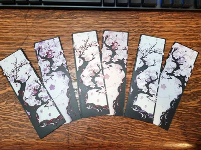 "Sakura Tree" - Bookmarks set by C3D - MakerWorld