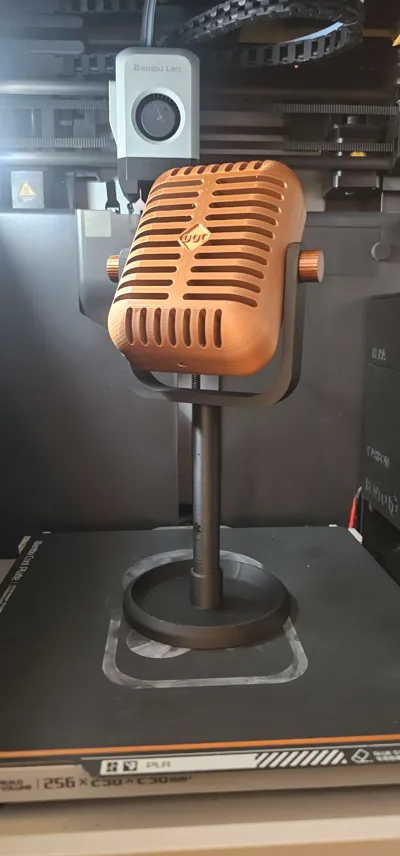 Vintage Microphone Desk Fan, 50s Retro Microphone by Deltaprints ...