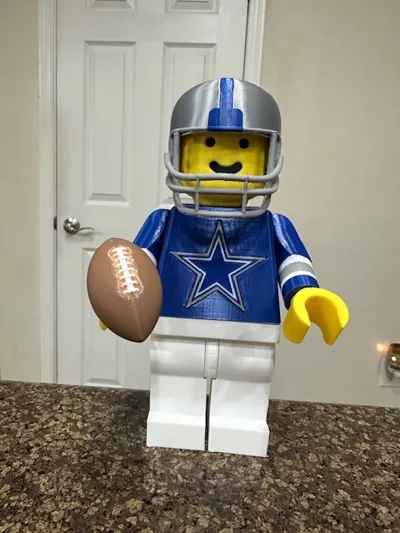 NFL Brick Man - Dallas Cowboys (500%) by Jandaa MakerWorld: Download ...