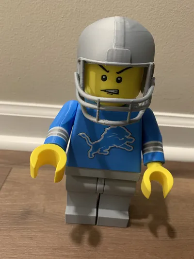 NFL Brick Man - Detroit Lions (500%) by Jandaa MakerWorld: Download ...