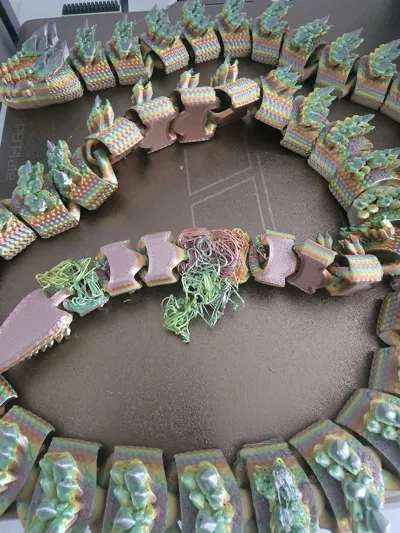 Crystal articulated snake 114 cm long by uni3Dworld MakerWorld ...