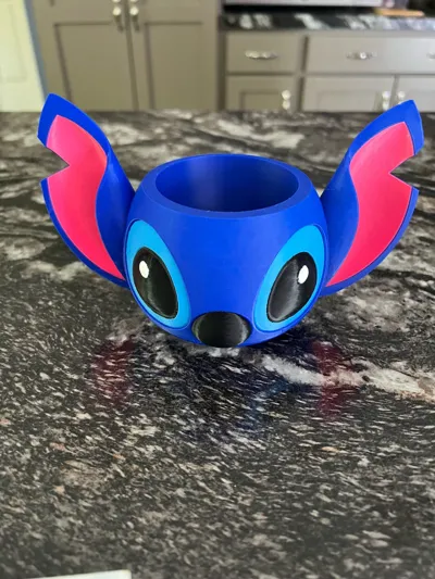 Stitch Planter - Free 3D Print Model - MakerWorld