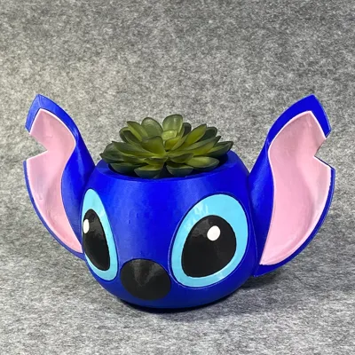 Stitch Planter - Free 3D Print Model - MakerWorld