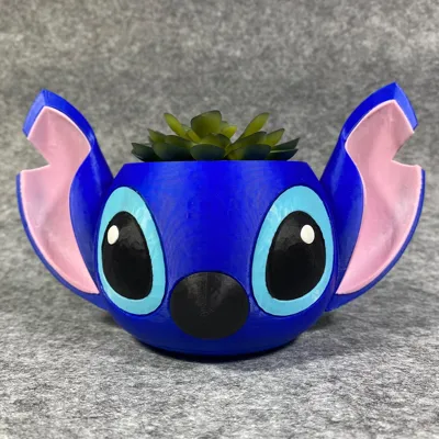 Stitch Planter - Free 3D Print Model - MakerWorld