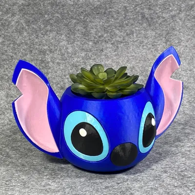 Stitch Planter - Free 3D Print Model - MakerWorld