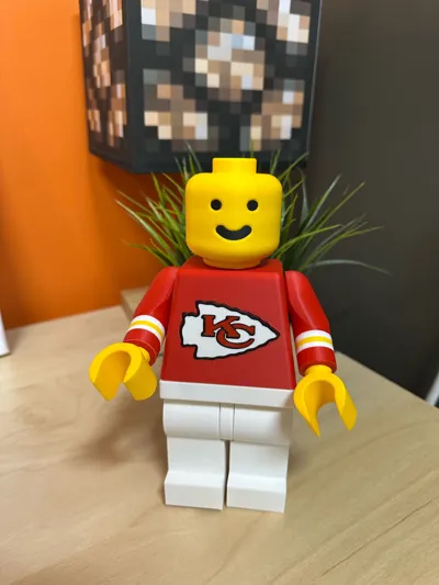 NFL Brick Man - Kansas City Chiefs (500%) by Jandaa MakerWorld ...