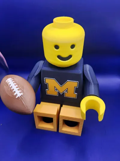 NFL Brick Man - Football - Free 3D Print Model - MakerWorld