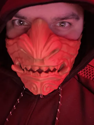 Samurai Oni Mask #01 by ONI.FORGE MakerWorld: Download Free 3D Models