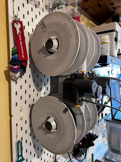 Bambu A1 mini Ams lite wall or ikea skadis mount by Raidol - MakerWorld