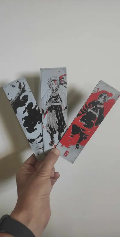 Demon Slayer - Bookmarks Set by C3D MakerWorld: Download Free 3D Models