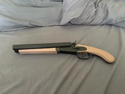 Double Barrel Shotgun Sawed off: Working Prop - Free 3D Print Model ...