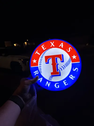 Texas Rangers Lightbox by renebramirez02 - MakerWorld