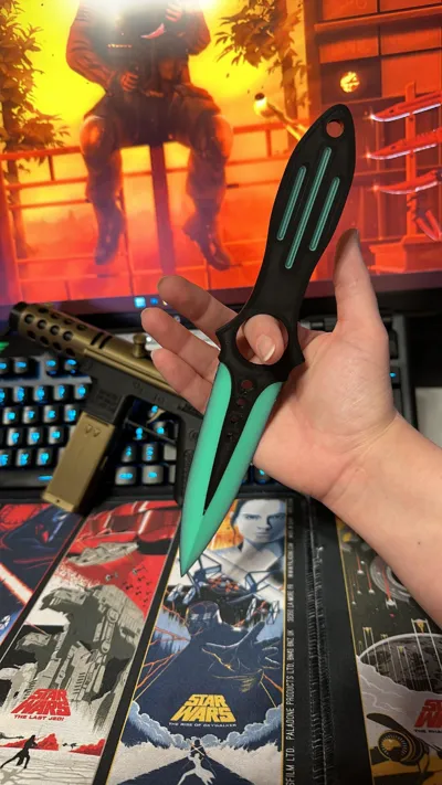 CS2 Skeleton Knife by PolygonSmith MakerWorld: Download Free 3D Models