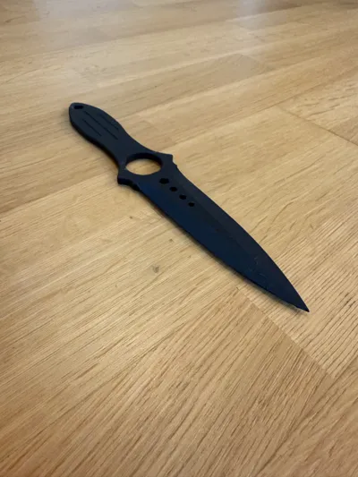 CS2 Skeleton Knife - Free 3D Print Model - MakerWorld