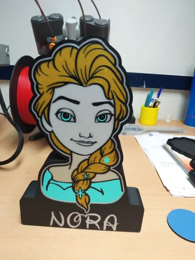 Frozen Lightbox LED Lamp by Magic Studio 3D MakerWorld: Download Free ...