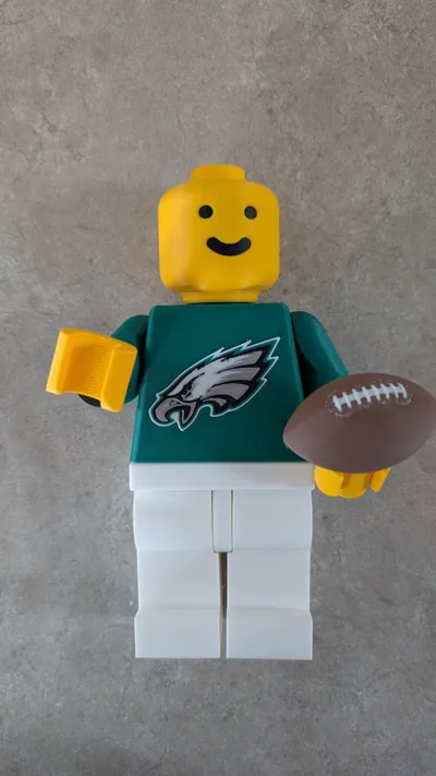 NFL Brick Man - Philadelphia Eagles (500%) by Jandaa MakerWorld ...