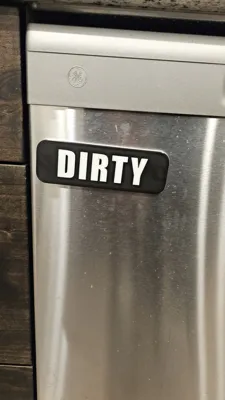 Dishwasher Status Plate by Midgett - MakerWorld