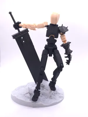 Cloud Strife (Dummy) 13 Remixed by carbon black MakerWorld: Download ...