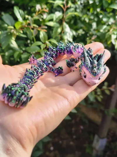 Articulated Baby Dragon - Free 3D Print Model - MakerWorld