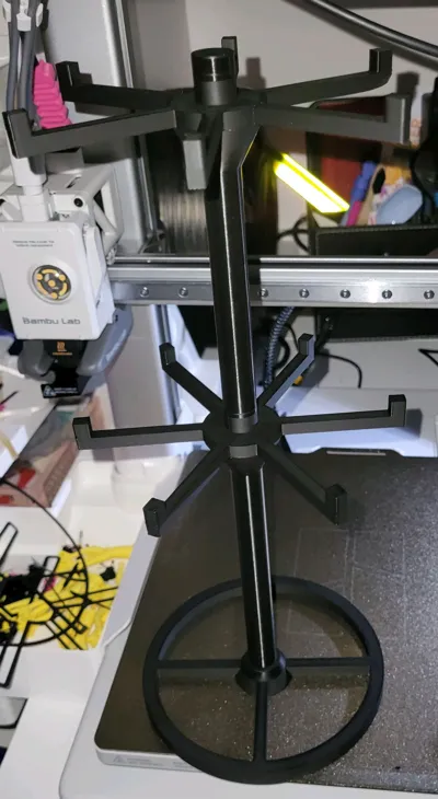 spinning keychain display (stackable) - Free 3D Print Model - MakerWorld