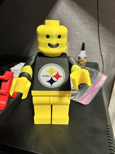 NFL Brick Man - Pittsburgh Steelers (500%) by Jandaa MakerWorld ...