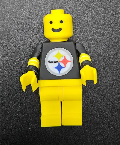 NFL Brick Man - Pittsburgh Steelers (500%) by Jandaa MakerWorld ...